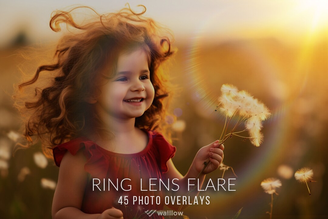 Ring Lens Flare Photo Overlays, Sunlight Effects (JPG) | Photoshop ...