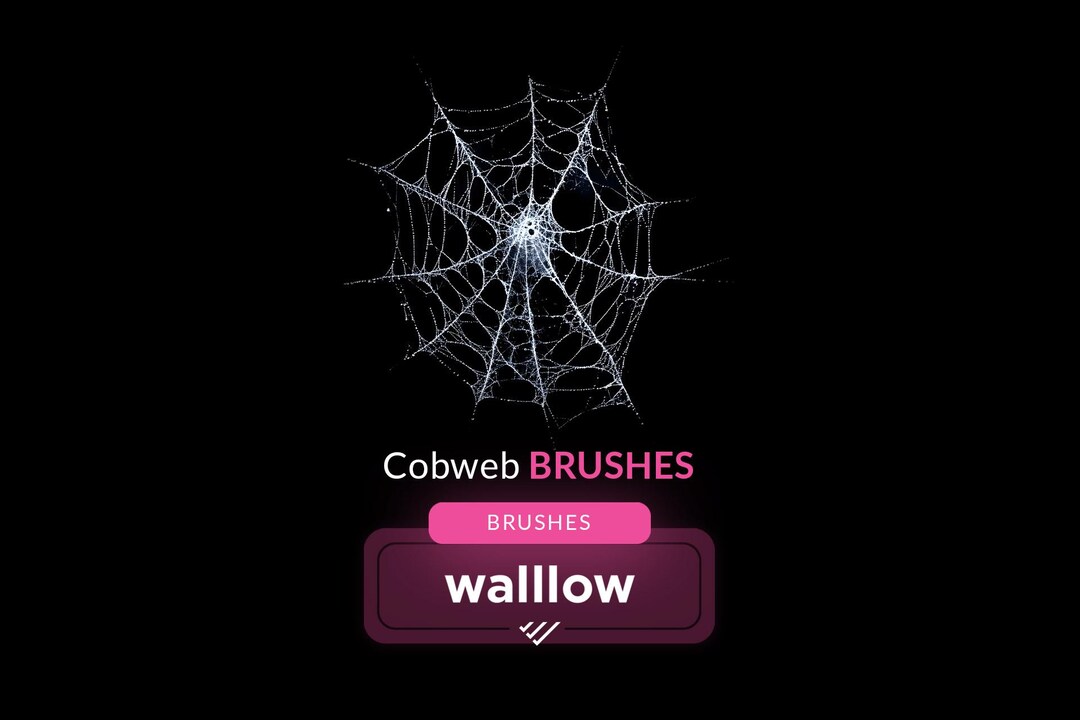 Cobweb Photoshop Brushes | Realistic Spider Web Brushes for Halloween ...