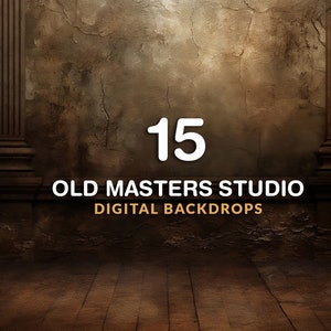 Old Master Background, Old Master Digital Backdrop, Grunge Studio ...