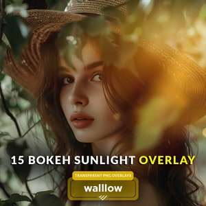 Bokeh Sunlight Overlays, Natural Sunlight, Realistic Subtle Golden ...