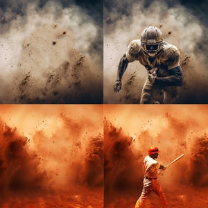 Sports Backgrounds, Sports Digital Backdrops With Dust Dirt Smoke Fog ...
