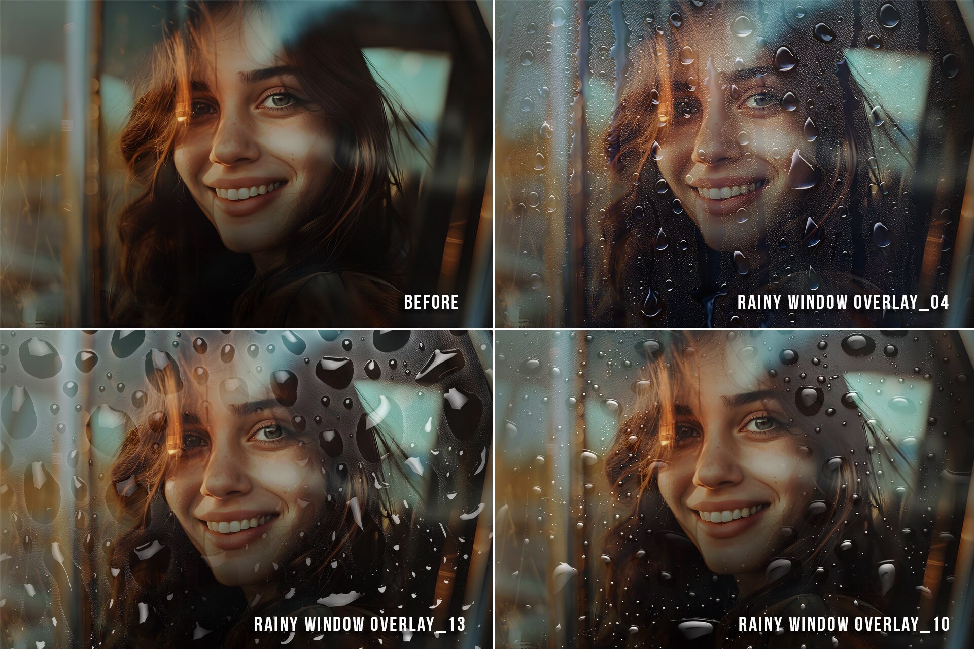 Raindrops on the Window Photo Overlays Window Raindrops Transparent PNG ...