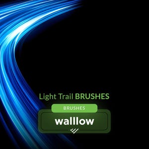 Light Trails Photoshop Brushes | Light Streaks, Motion Light Effects ...