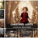 Christmas Bokeh Lights Digital Backdrop for Photography, Christmas ...