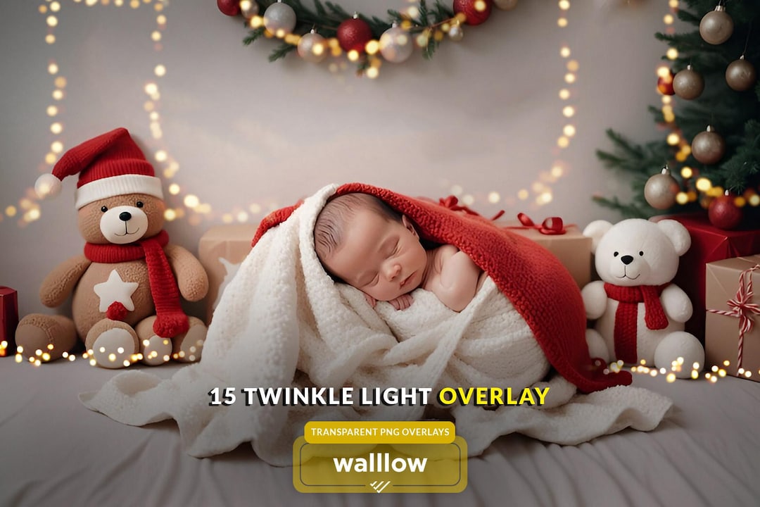 Twinkle Light Cake Smash Bokeh Light Photoshop Overlays | Fairy Light ...