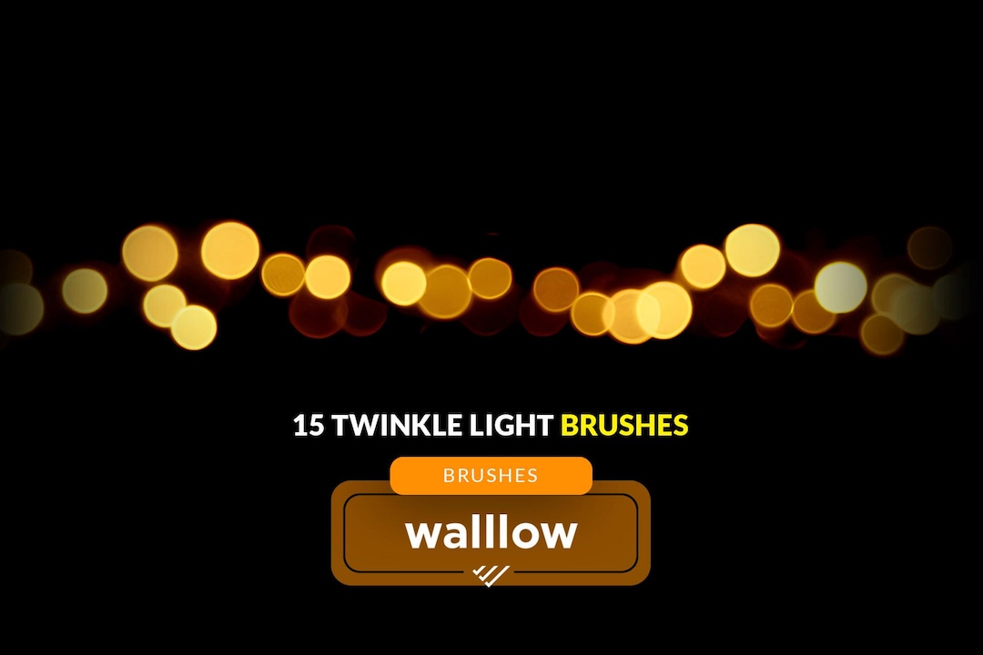 Twinkle Light Photoshop Brushes, Cake Smash Bokeh Light Brush, Fairy ...
