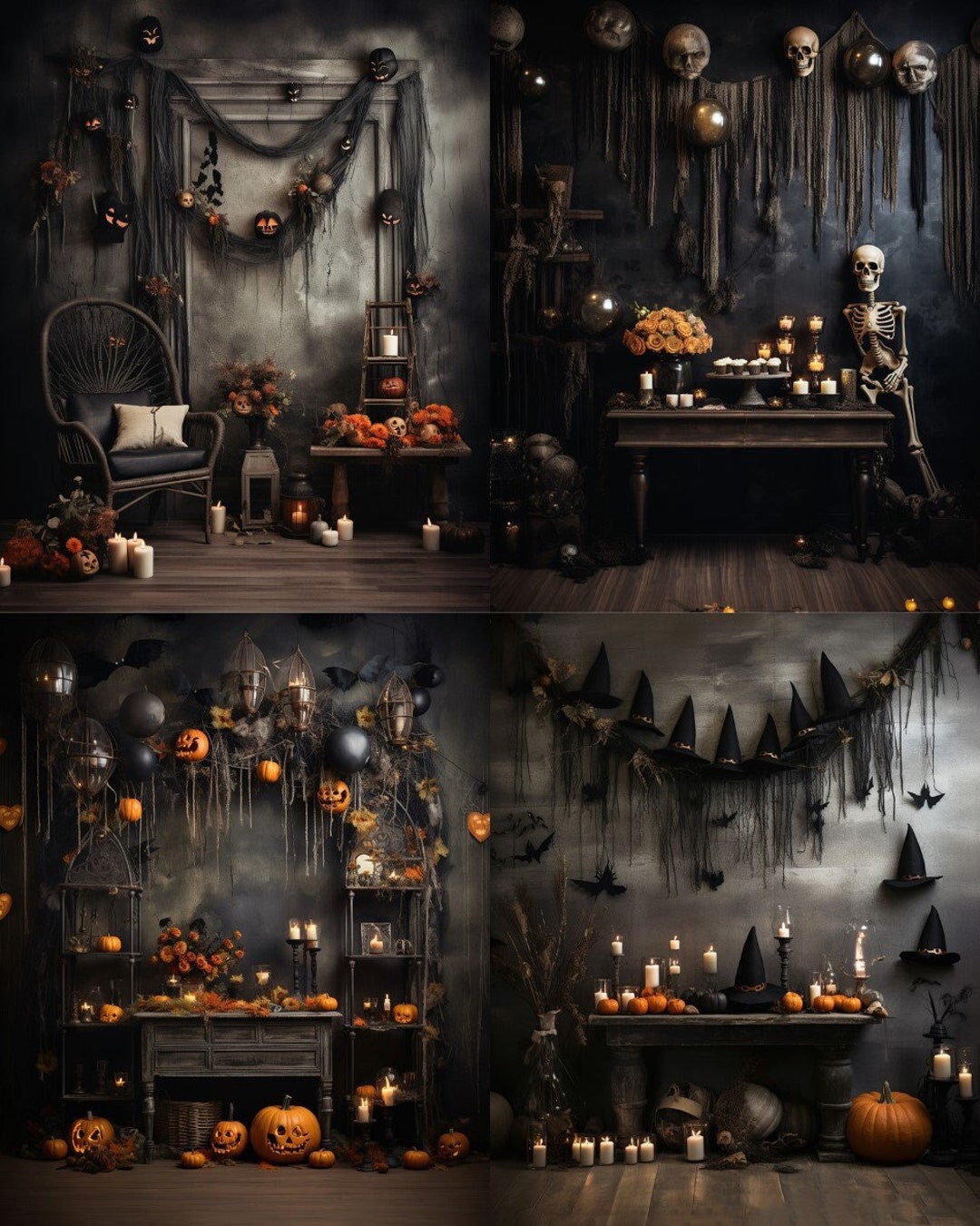Halloween Backdrops: 10 Dark, Moody, Rustic, and Vintage Designs ...
