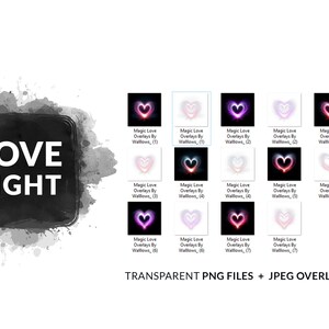 Valentine PNG Overlay Photoshop Backdrops Valentines Heart Overlays ...