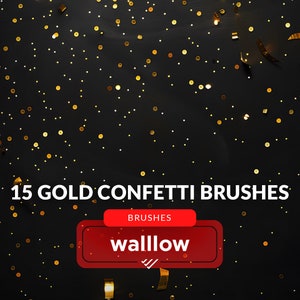 Confetti Photoshop Brushes Wedding Confetti Falling Confetti Realistic ...