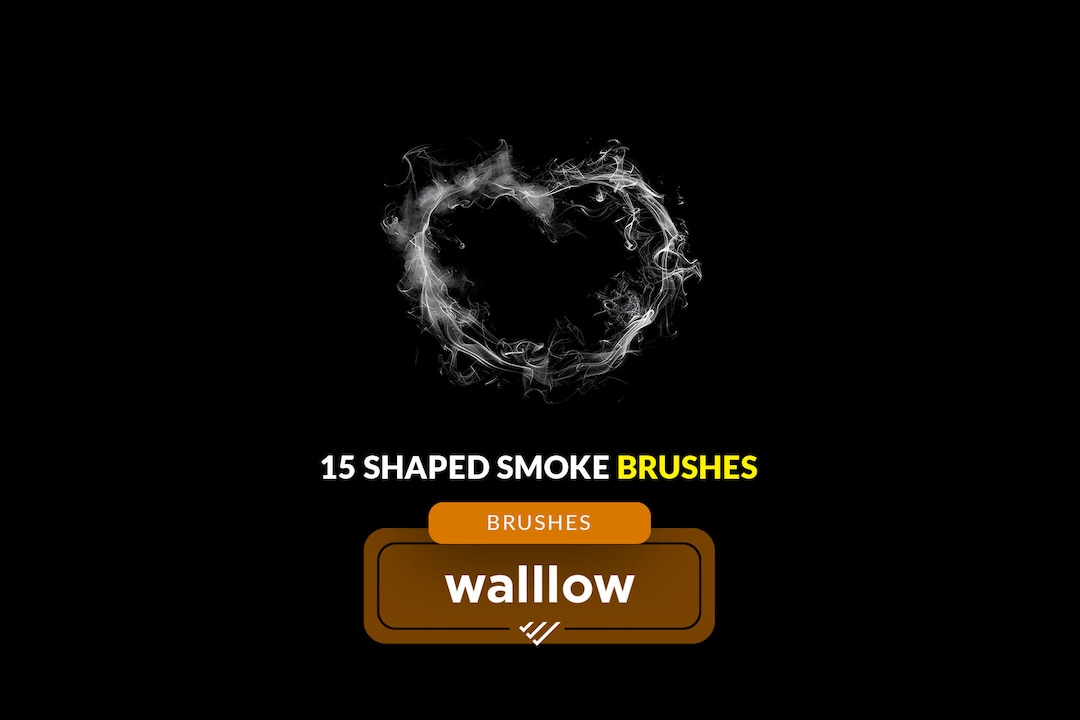 Smoke Photoshop Brushes : Creative Shapes Made of Smoke, Heart Shape ...