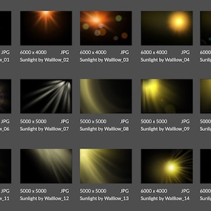 Sun Light Overlays, Photoshop Overlay for Sunset Sun Beam Sunrise, Sun ...