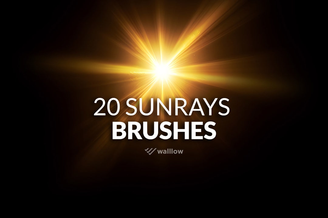20 Sunlight Photoshop Brushes, Sunbeam Brushes, Sun Brushes, Sun Rays ...