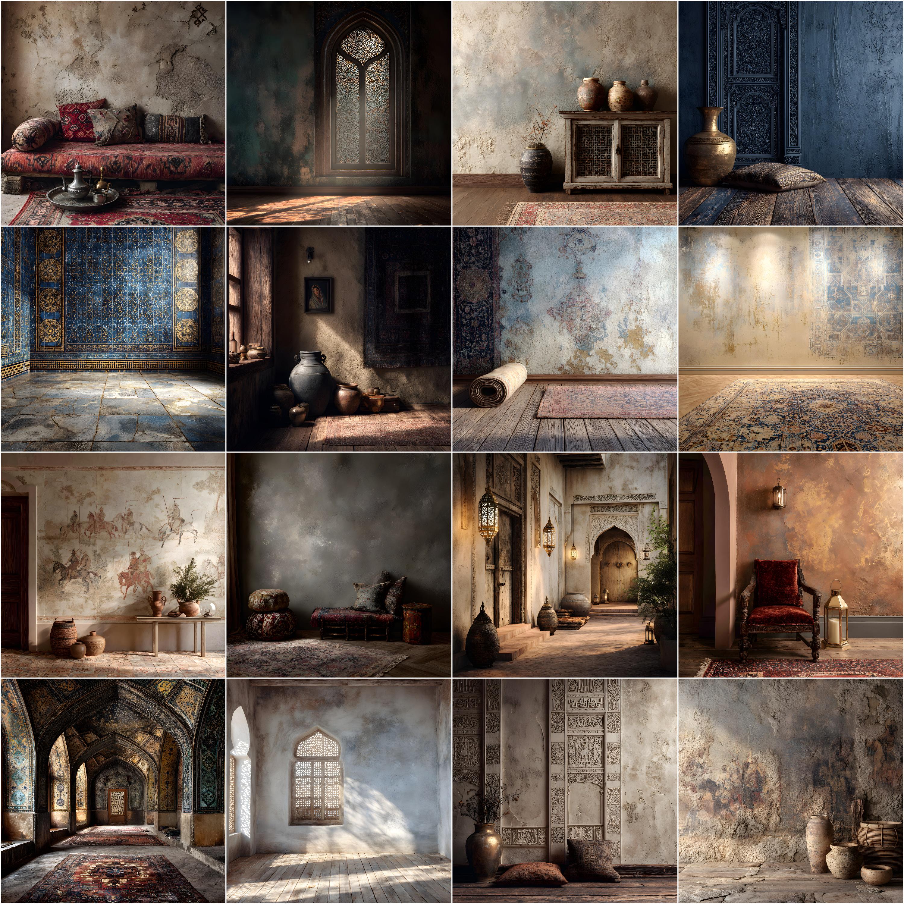 Old Master Studio Backgrounds, Persian & Arabic Ethnic Fine Art ...