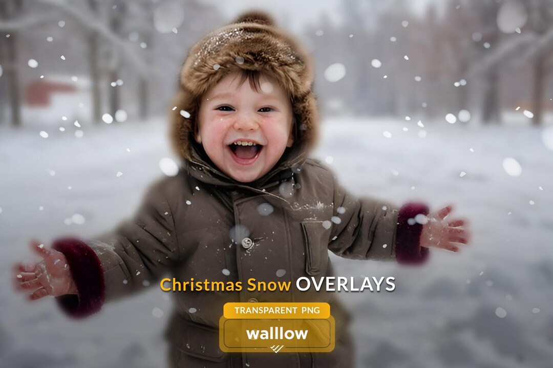 Realistic Snow Transparent PNG Photo Overlays | Falling Snow Overlays ...