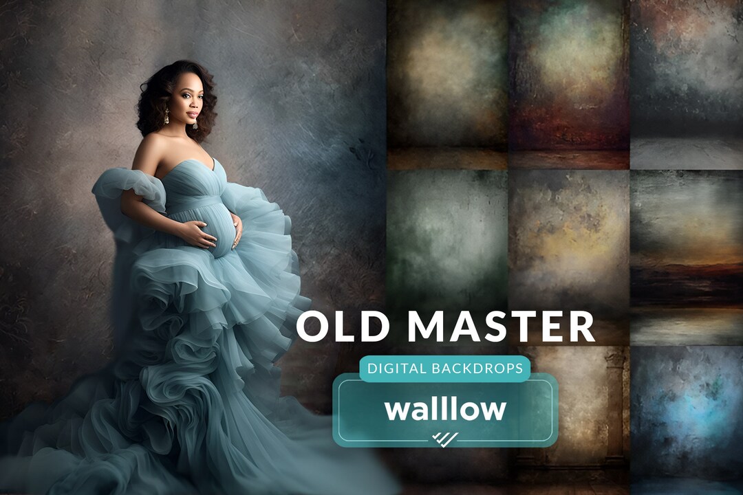 Old Master Background, Old Master Digital Backdrop, Grunge Studio ...