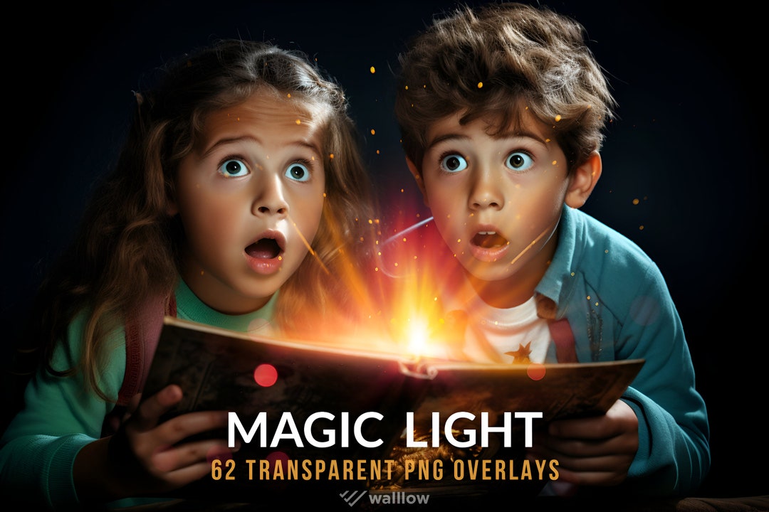Gift Light Overlay, Book Light Overlay, Magic Lights Overlays, Glow ...