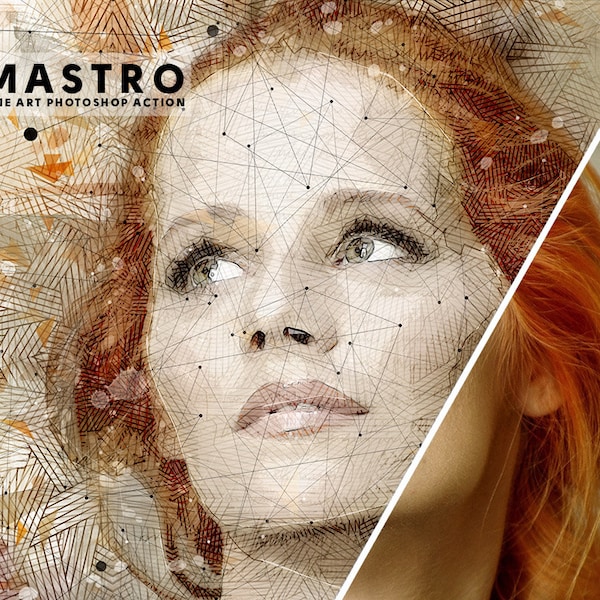 Photoshop Action Line Art - Etsy