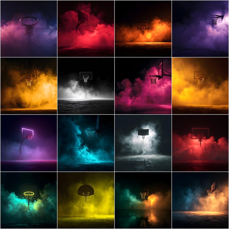 60 Basketball Digital Backdrops for Sports Photography[for Professional ...