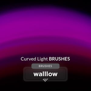 Curved Light Photoshop Brushes, Rainbow Light Arch Brush, Luminous ...