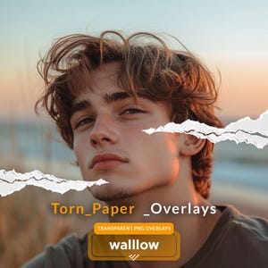 Torn Paper PNG Overlay Transparent Ripped Paper Effect for Photos ...