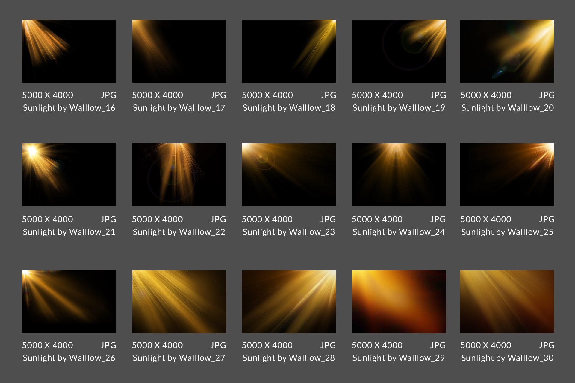 Realistic Sun Light Photoshop Overlays Sunset Overlay Sun | Etsy