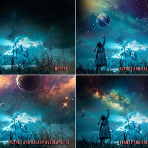 Galaxy and Planet Overlays Night Sky Transparent PNG Overlay Starlight ...