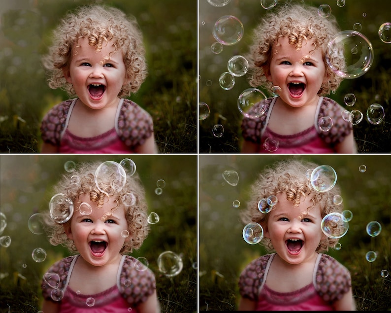 75 Realistic Bubbles PNG Photo Overlays | Soap Bubble Photoshop Overlay ...