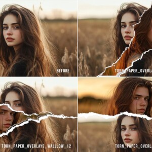 Torn Paper PNG Overlay Transparent Ripped Paper Effect for Photos ...