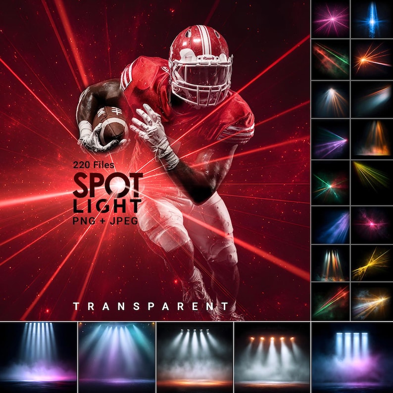 220 Spot Light Overlays | Transparent PNG | Stage Lighting Effects ...