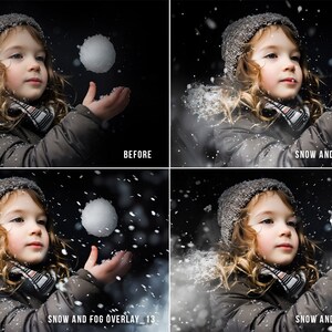 Snow Fog Transparent PNG Photo Overlays, Realistic Falling Snow PNG ...