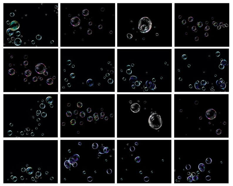 75 Realistic Bubbles PNG Photo Overlays | Soap Bubble Photoshop Overlay ...