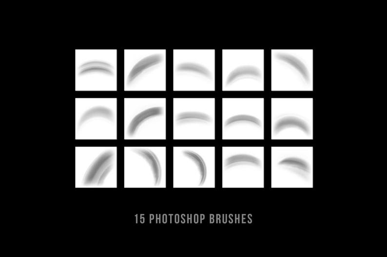 Curved Light Photoshop Brushes, Rainbow Light Arch Brush, Luminous ...