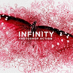 Infinity Abstract Drawing Photoshop Action, Photoshop Artworks ...