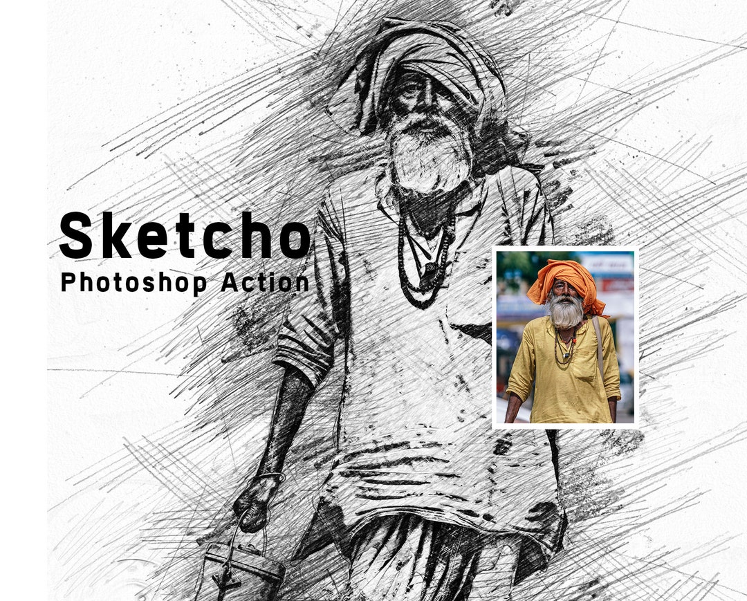 Realistic Pencil Sketch Photoshop Action | High-quality Pencil Drawing ...