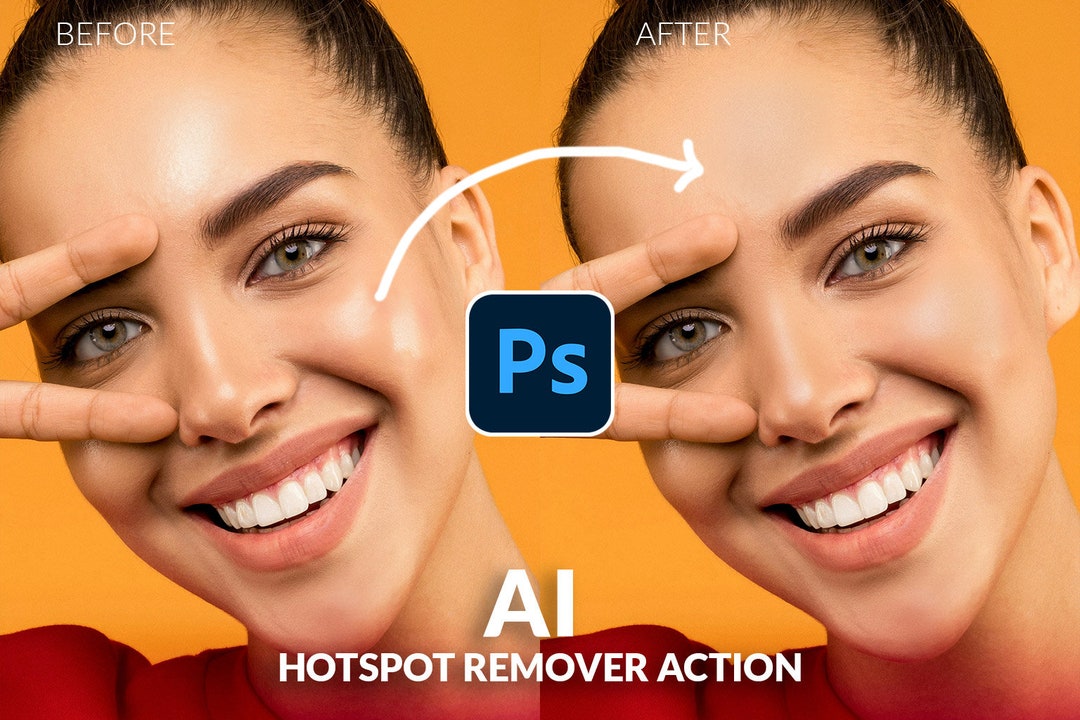 AI Hotspot Remover Photoshop Action - Skin Retouch, Professional Photo ...