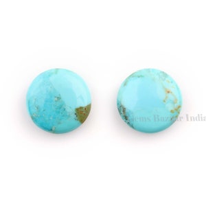 Natural Arizona Turquoise Round Shape 12mm Smooth Briolette - Etsy