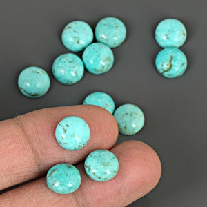 Natural Arizona Turquoise Round Shape 12mm Smooth Briolette Gemstone ...