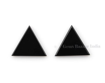 Triangle Onyx Earrings | Etsy