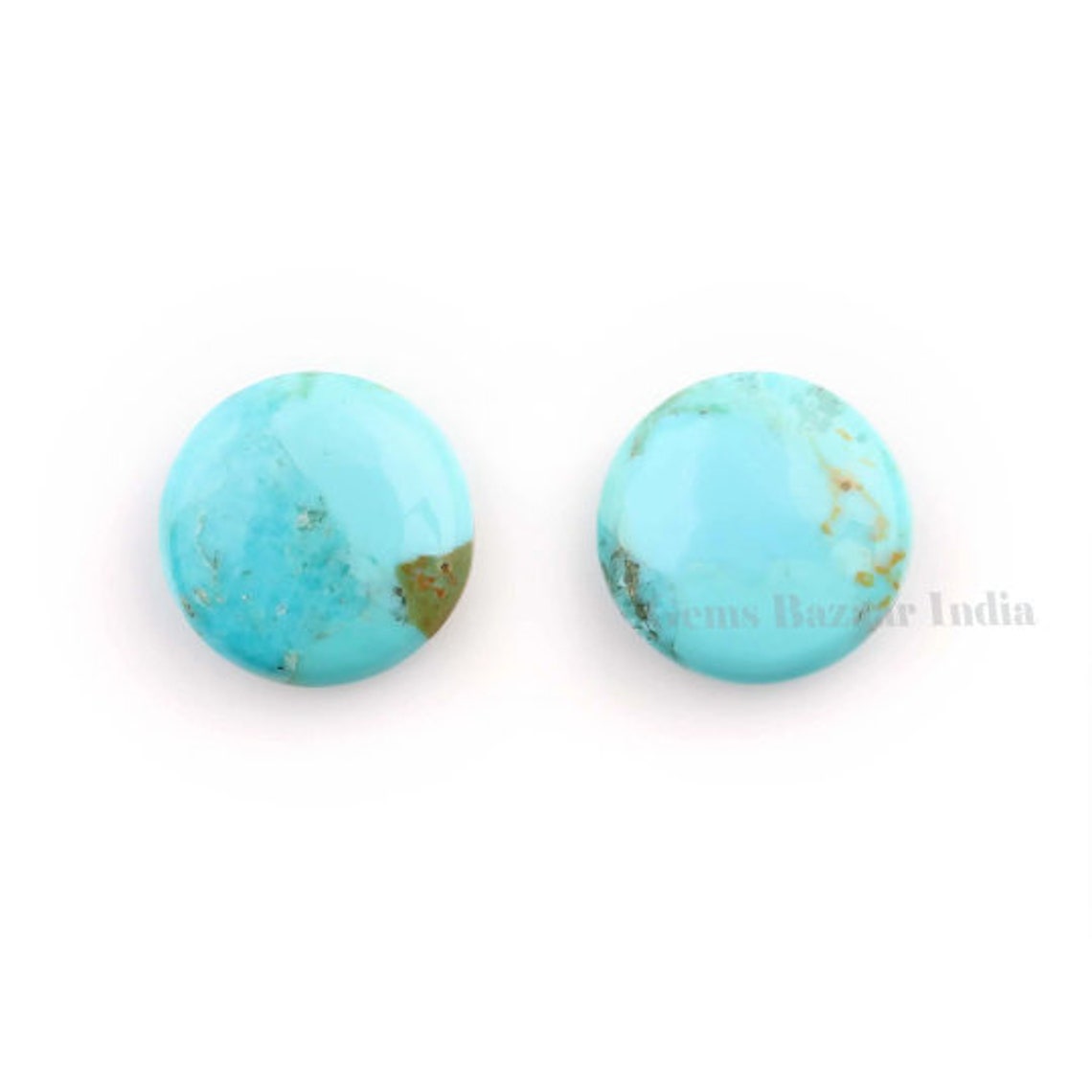 Natural Arizona Turquoise Round Shape 12mm Smooth Briolette - Etsy