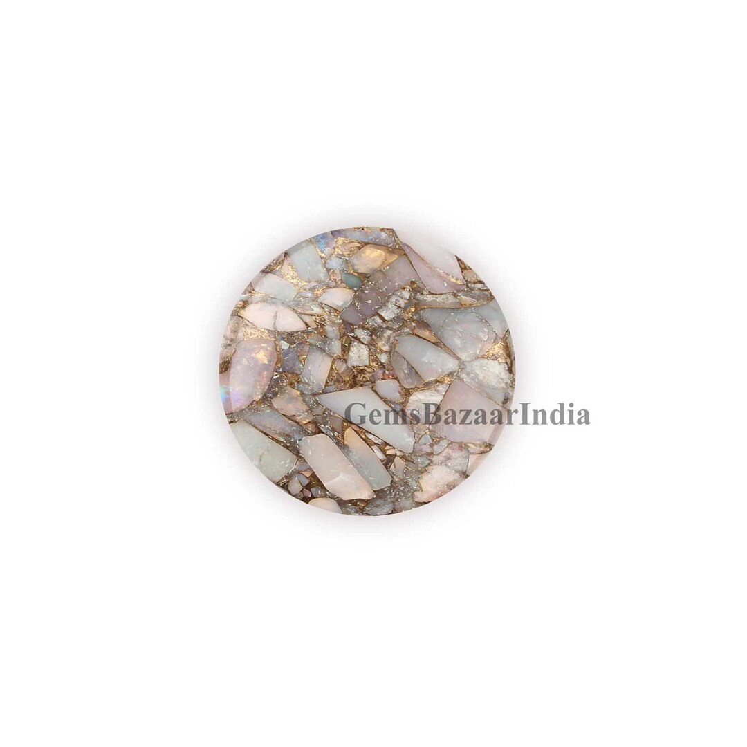 Ethiopian Opal Copper Composite Round 5mm to 20mm Cabochon Loose ...
