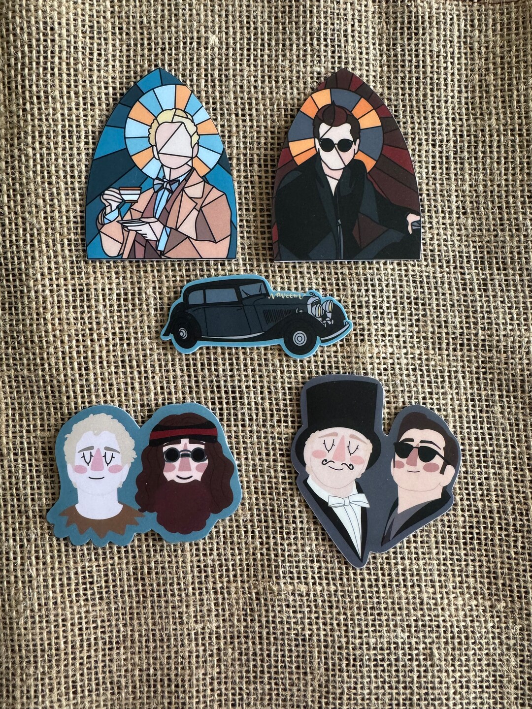 Good Omens 5 Sticker Pack - Etsy