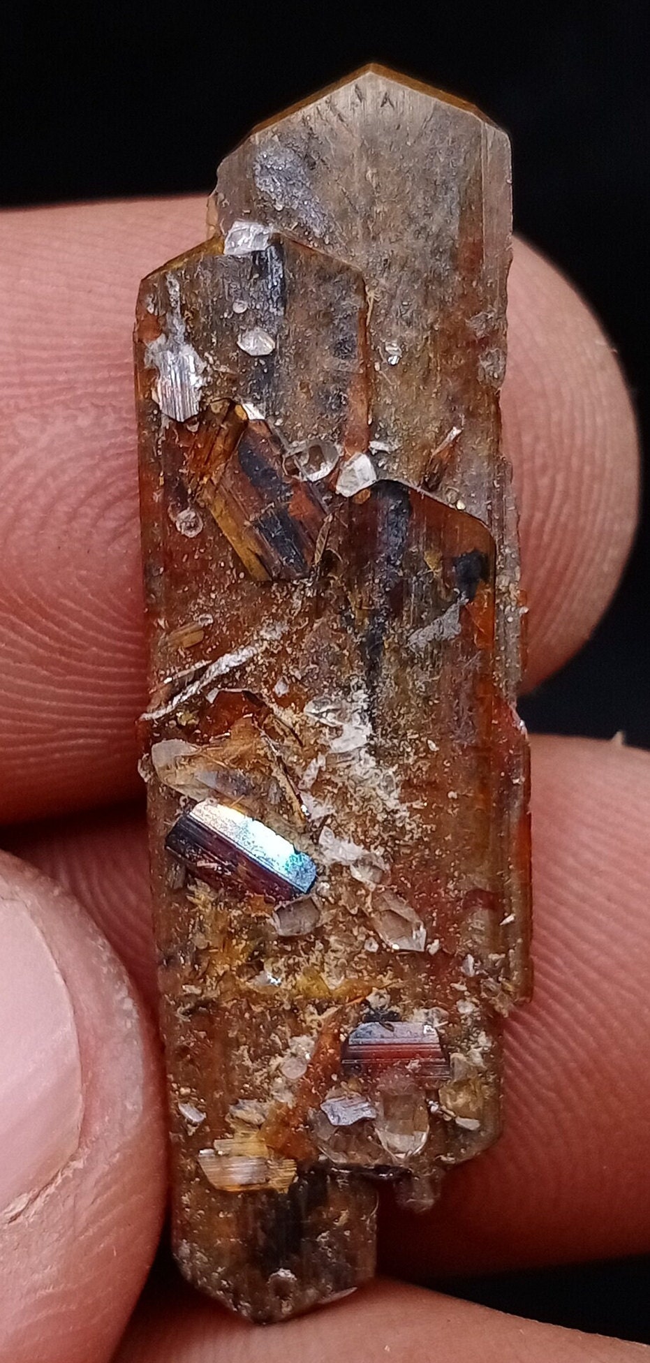 6carat Unusual Red Brookite Crystal Combine With Quartz - Etsy