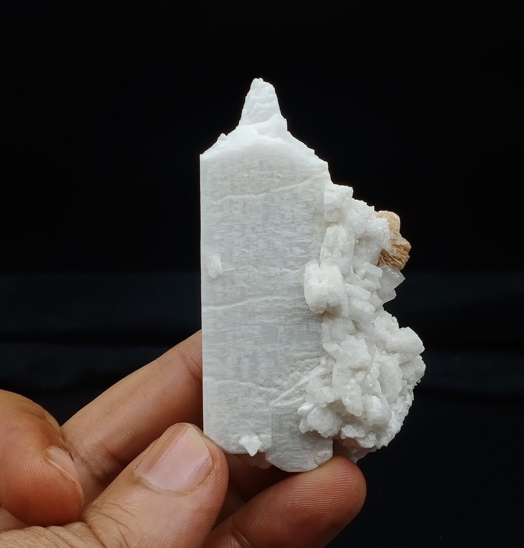 94 Grams Rare Goshenite With Golden Mica Flower Albite & Feldspar ...