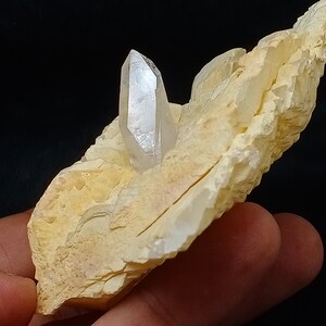 165 Grams Unusual Quartz With Geometrical Shape Mother Rock Specimen ...