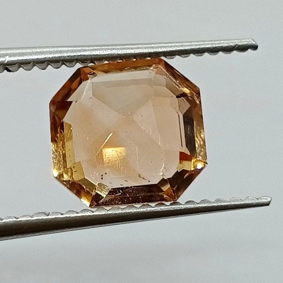 AAA Quality Imperial Topaz 3 Carats Measuring 886 Mm Ascher Cut Loose ...