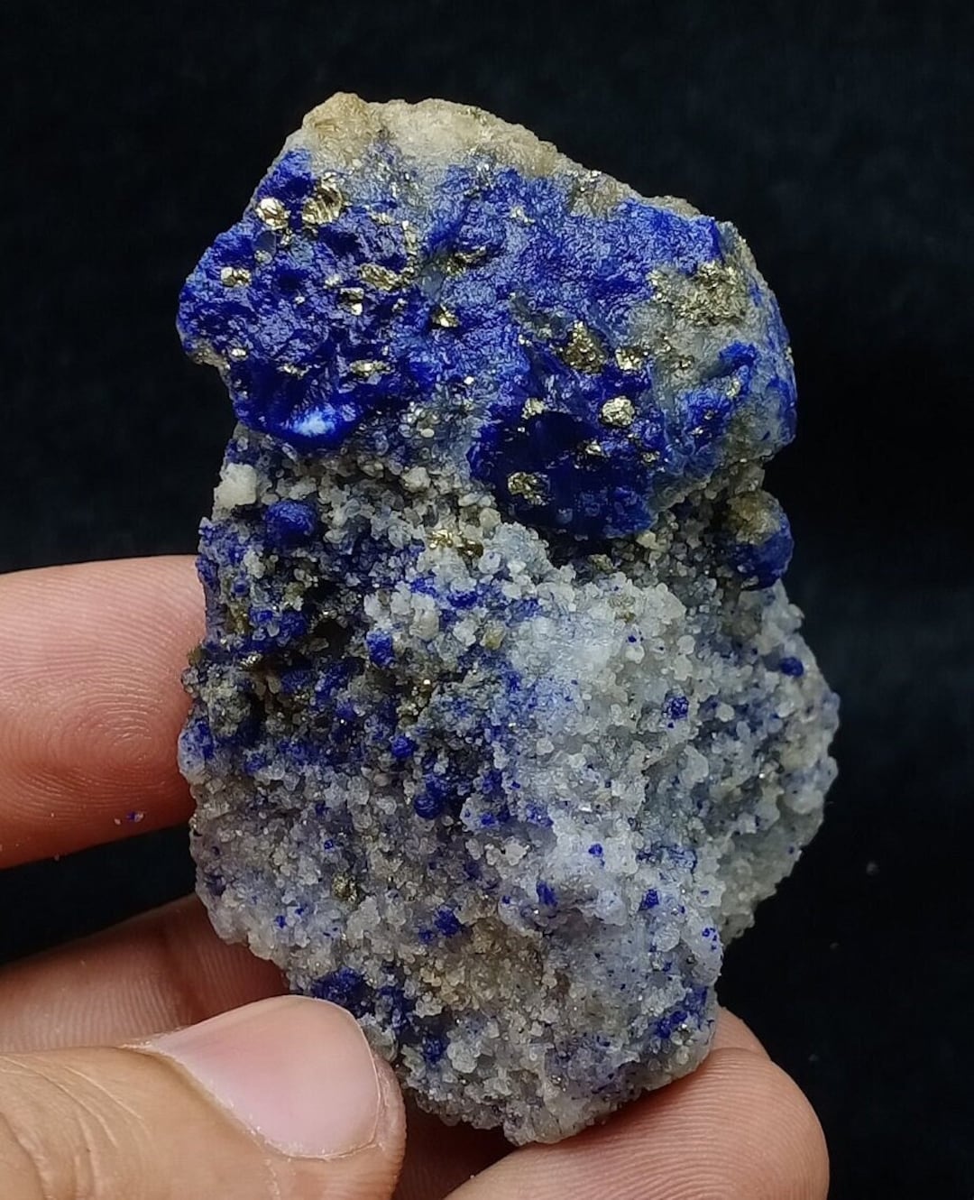 77 Grams Lazurite Mineral Specimen Combine With Pyrite , Measuring 62 ...