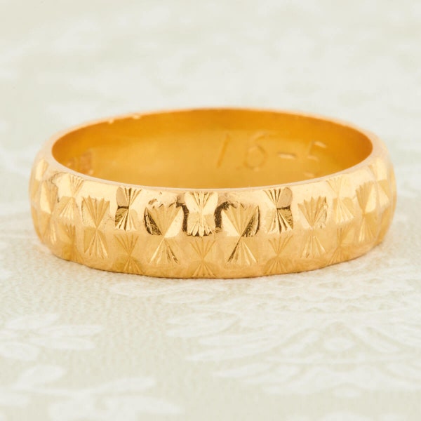 22k Gold Ring - Etsy