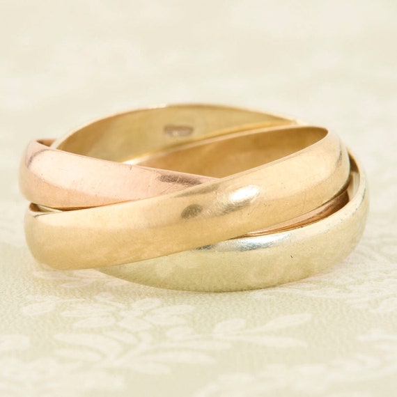 9ct gold 3 colour - Gem