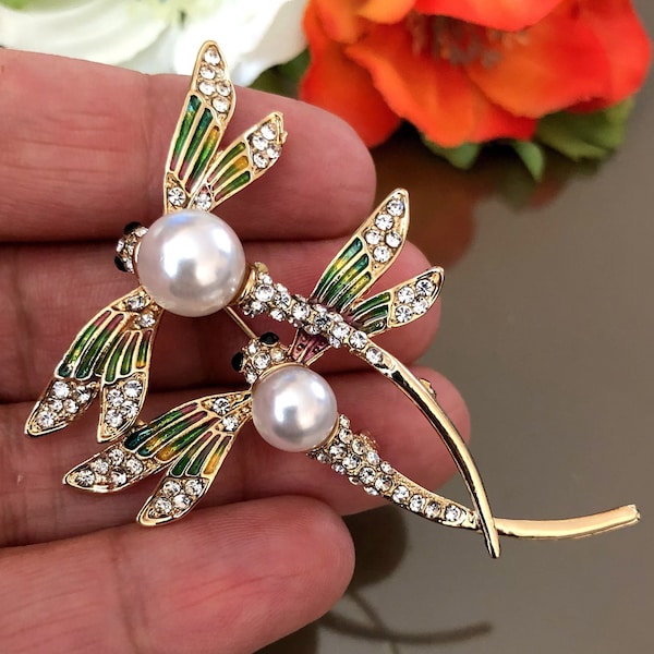 Dragonfly Brooch - Etsy
