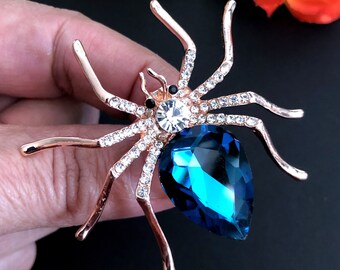 Large Spider Brooch, Spider Brooch Pin, Spider Jewelry, Spider ...